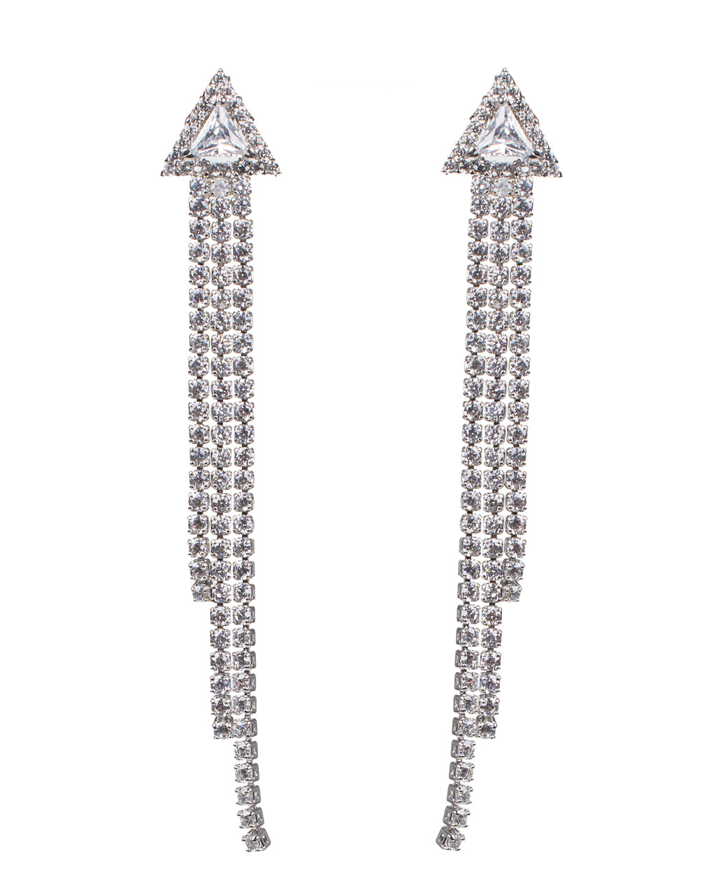Triple Strand CZ Earrings – CZ by Kenneth Jay Lane