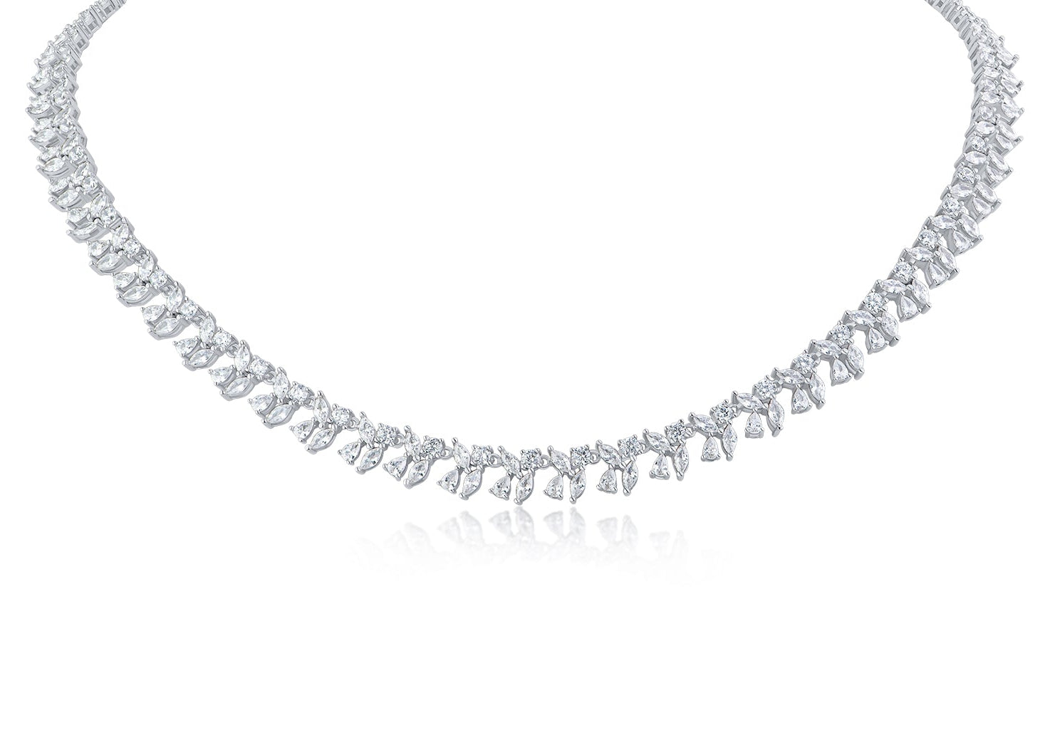 Marquise Vine CZ Collar Necklace – CZ by Kenneth Jay Lane