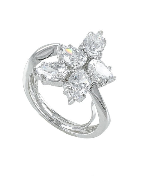 Pear CZ Cluster Ring – CZ by Kenneth Jay Lane