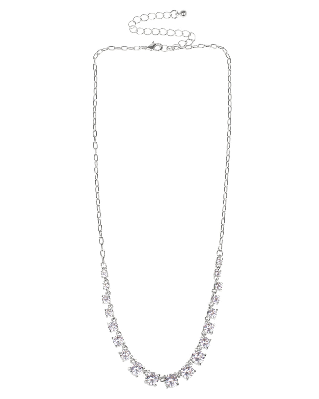 Round Graduated CZ and Chain Necklace – CZ by Kenneth Jay Lane